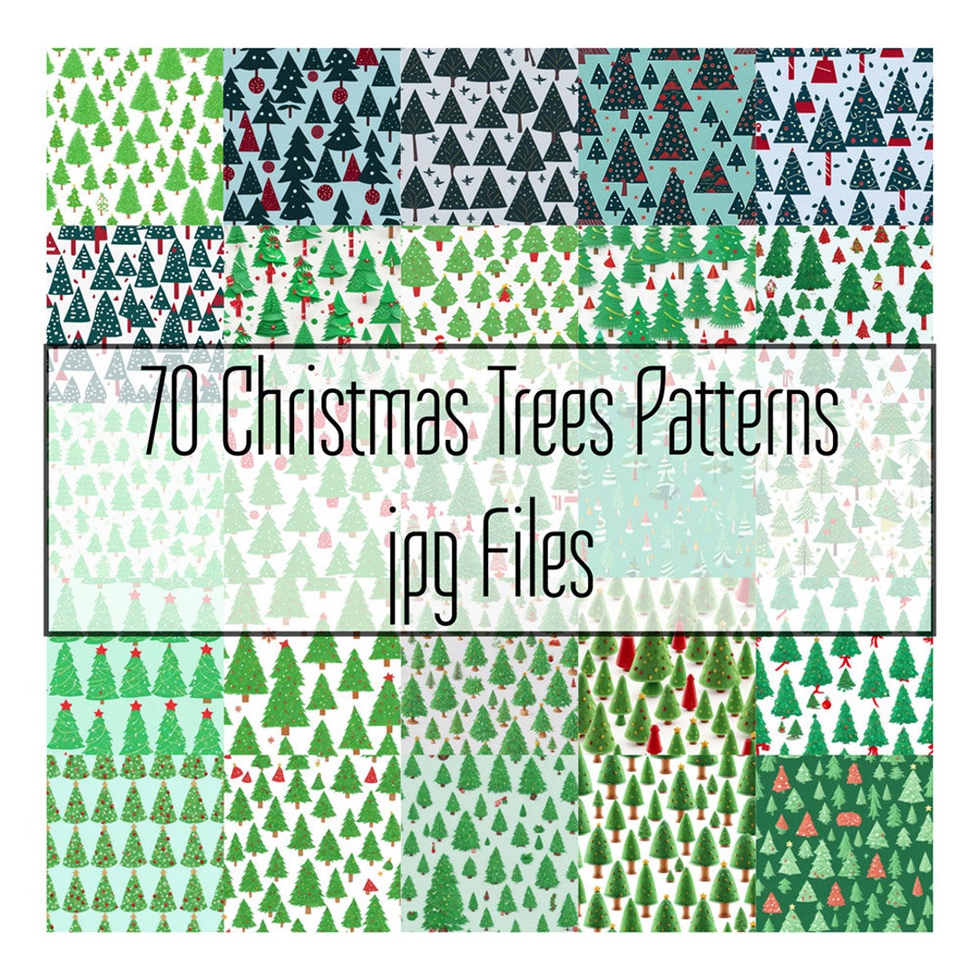 70 Graphic Christmas Trees Patterns Ornamental Beautiful - Etsy