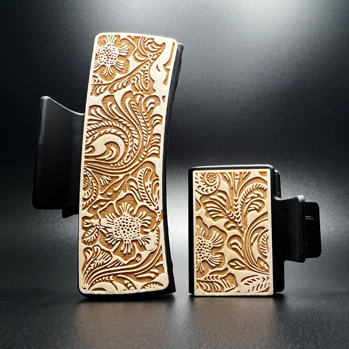 Paisley Hair Clips SVG, Claw Clip, for Laser Cutters, Small and Large ...