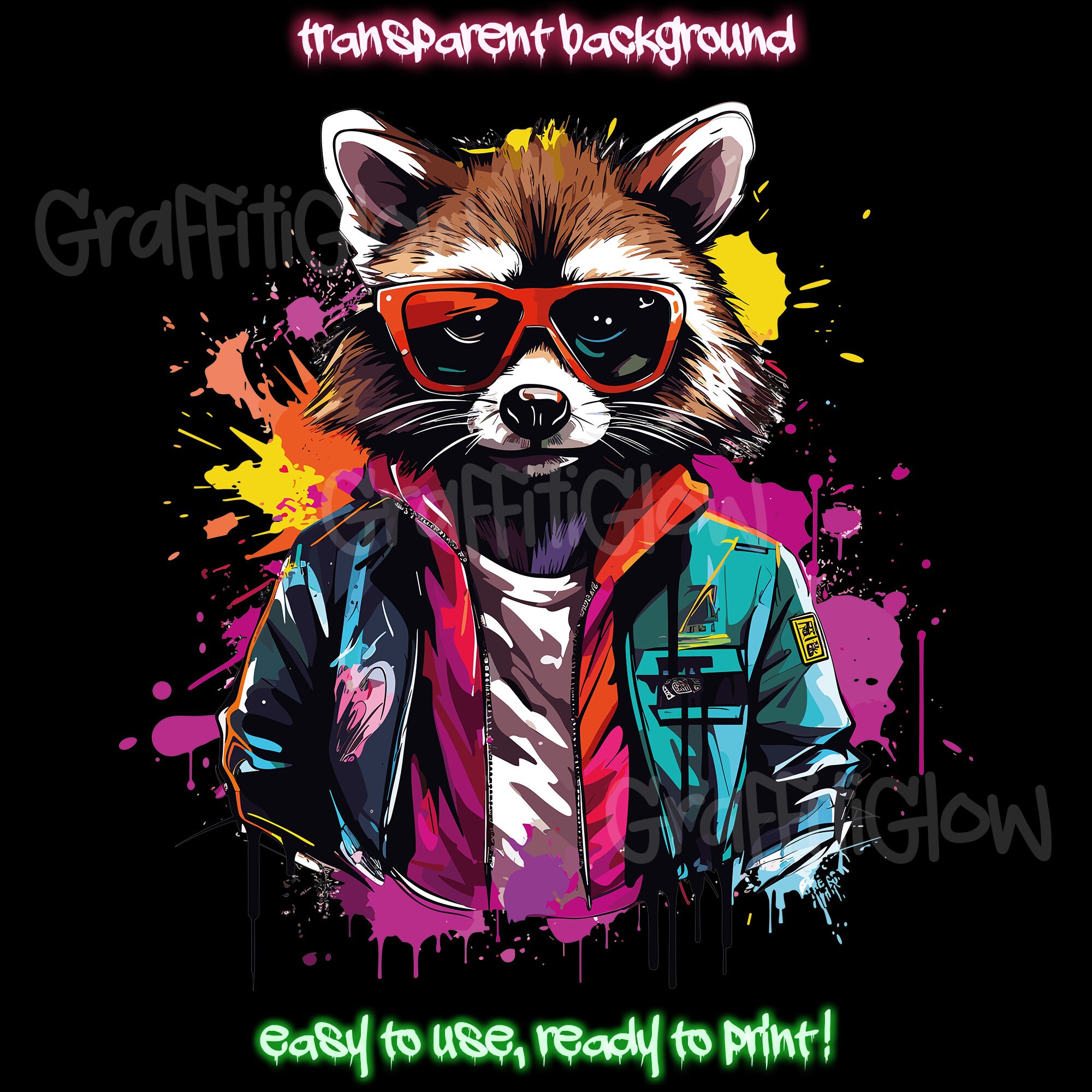 Raccoon Png Gangster Raccoon Png T-shirt Design Raccoon Hustle - Etsy