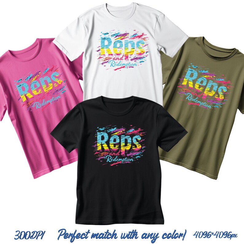Reps and Redemption Png for T-shirts, Gifts for Gym Lovers, Workout ...