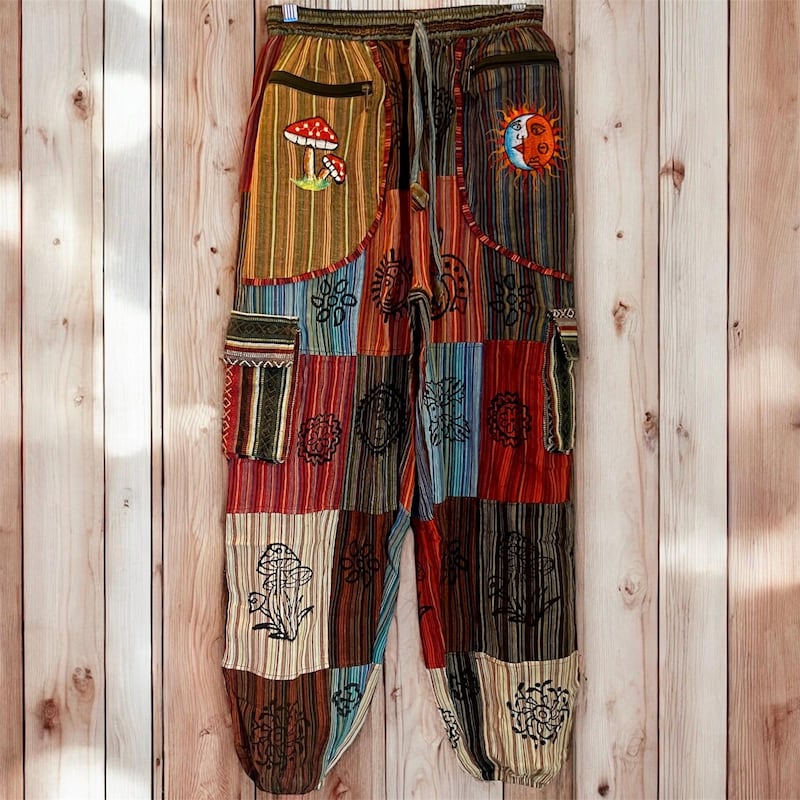 Patchwork Pants - Etsy