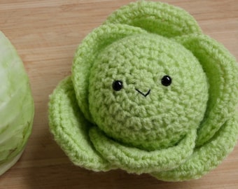 Cute Cabbage Crochet Pattern, PDF Download, Amigurumi Cabbage ...