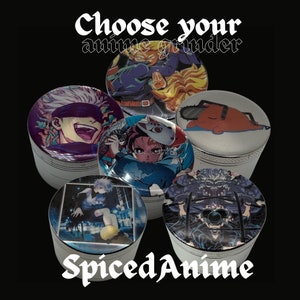 Anime Herb Grinder Set with Matching Stash Jars and Rolling Trays - Etsy