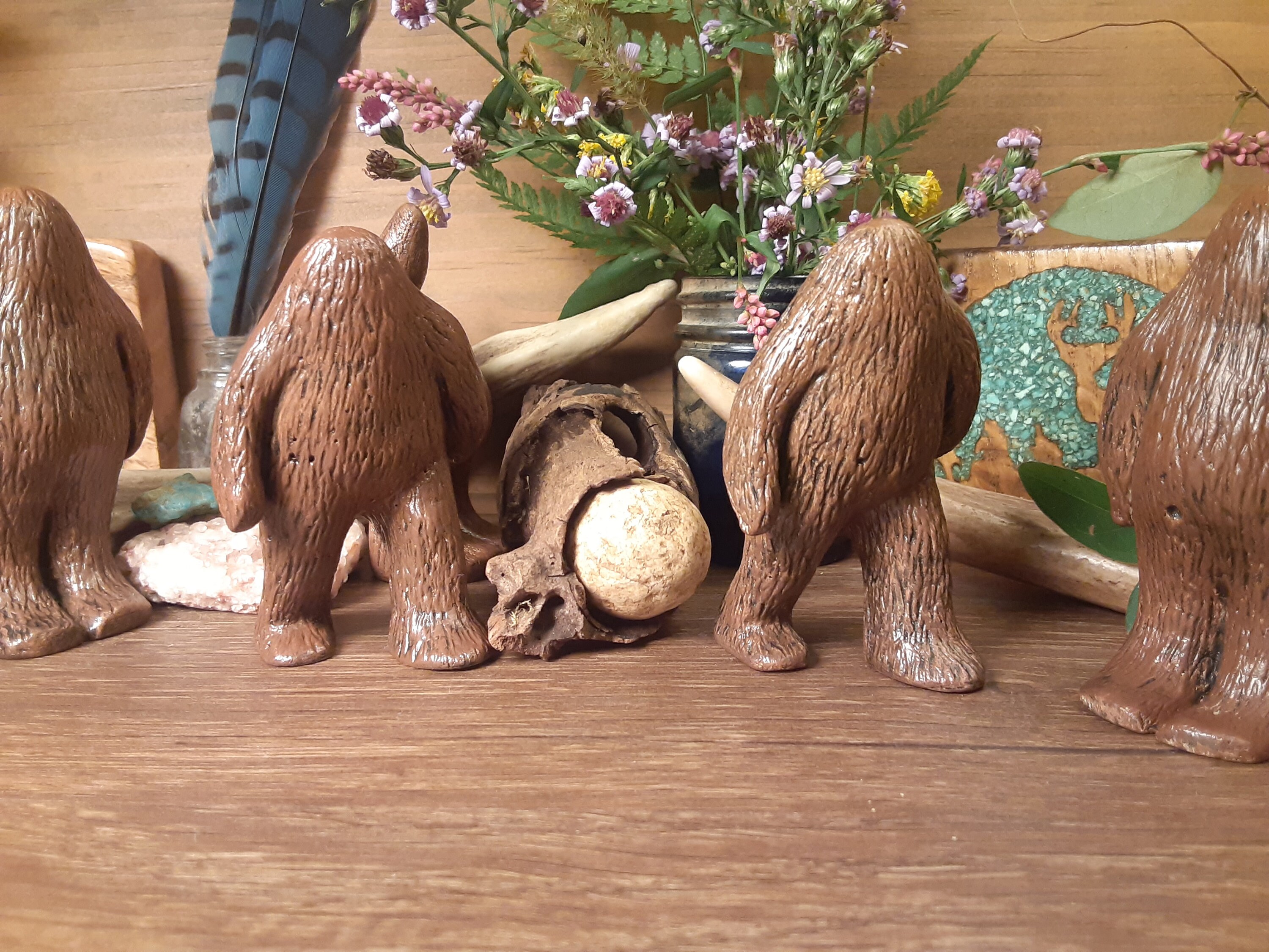 Handmade Bigfoot Sasquatch Figurines Trinkets. Fireplace - Etsy