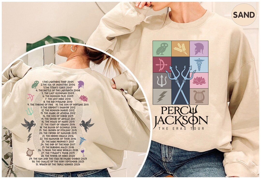 Percy Jackson and the Olympians Eras Tour Sweatshirt, Greek Mythology ...