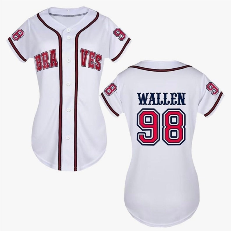 Wallen Rhinestoned Jersey in White , Red , Black, or Blue Available. - Etsy