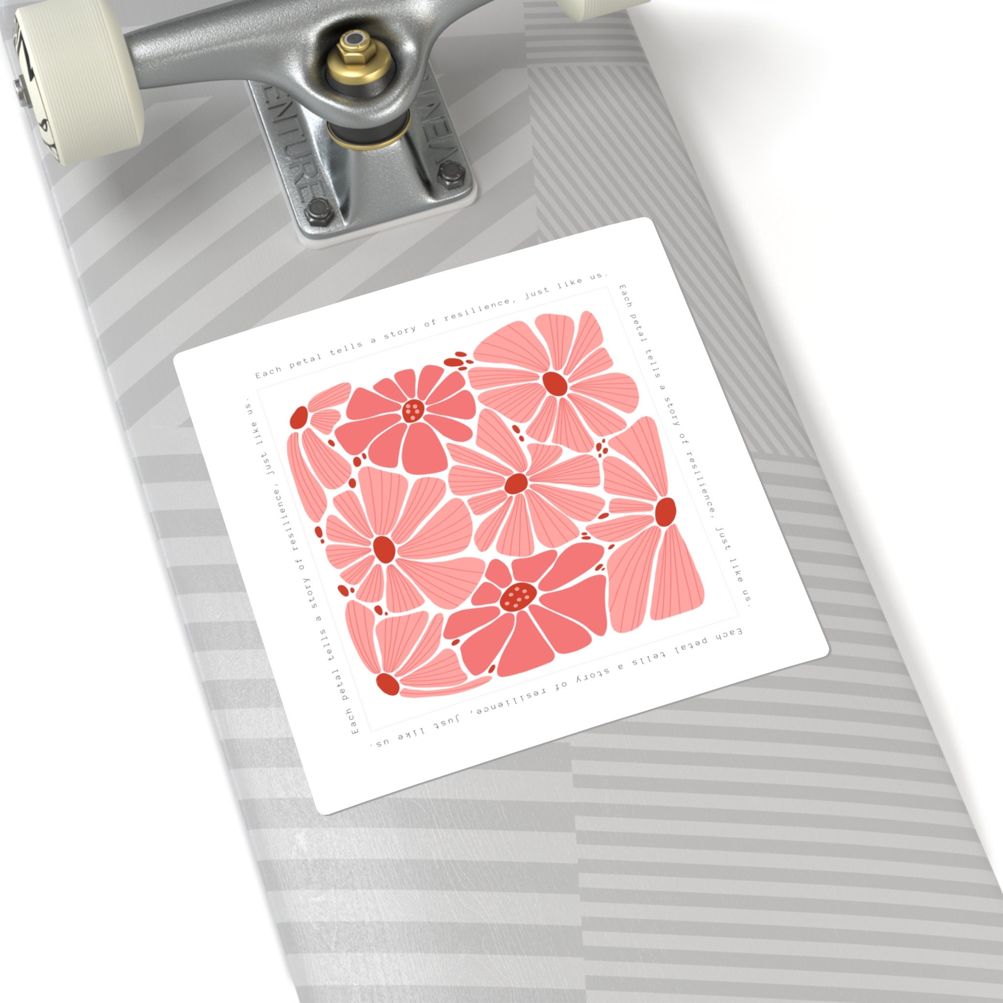 Humans Are Resilient Graphic Sticker, Water Bottle Sticker, Laptop ...