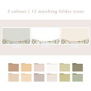 Minimalist Wildflower Wallpaper - Neutral Aesthetic Desktop Background ...