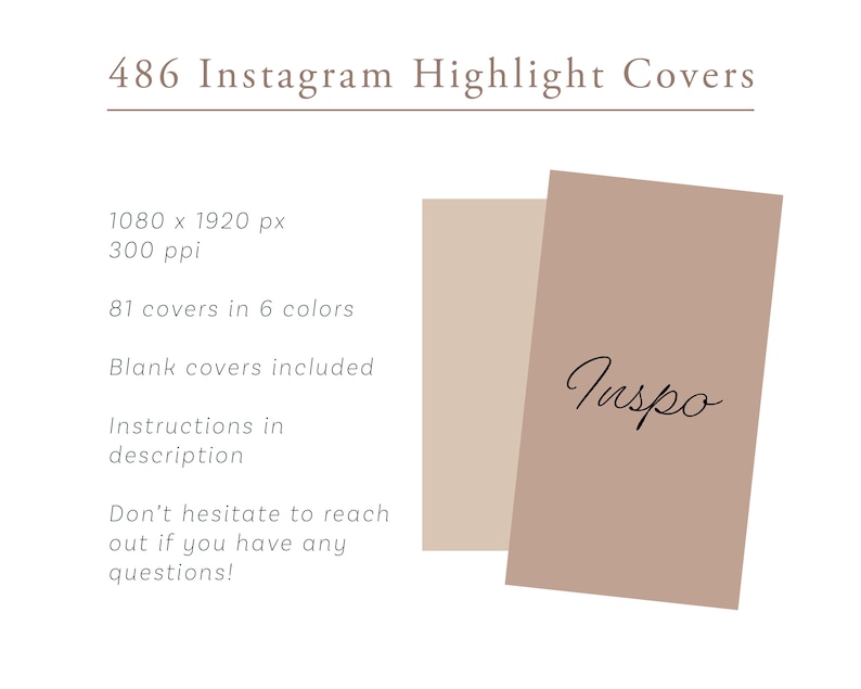 486 Neutral Instagram Highlight Covers - Beige Line Art Icons ...