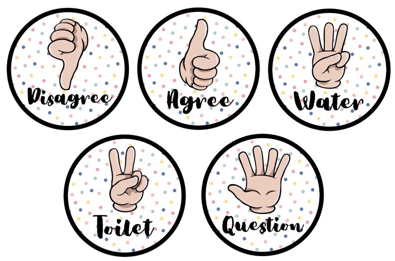 Teaching Hand Signals Classroom Digital PDF Editable Version Included ...