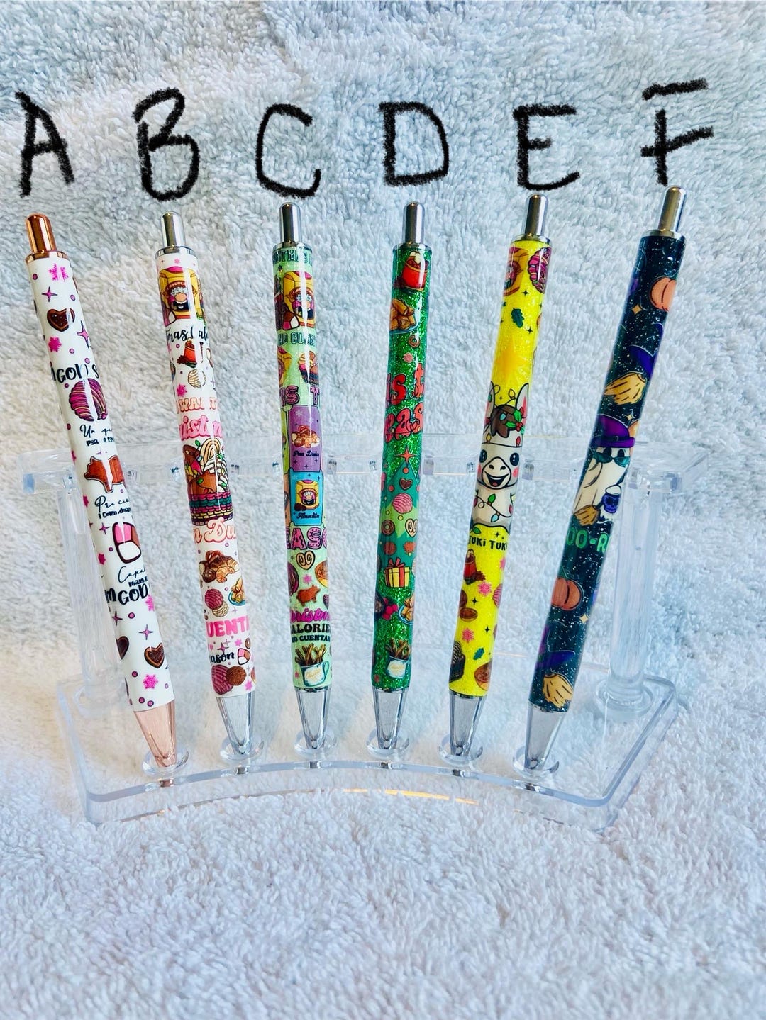 Mexican Christmas Glitter Pens - Etsy