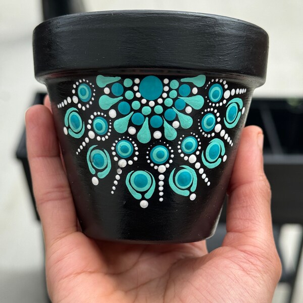 Mandala Planter - Etsy
