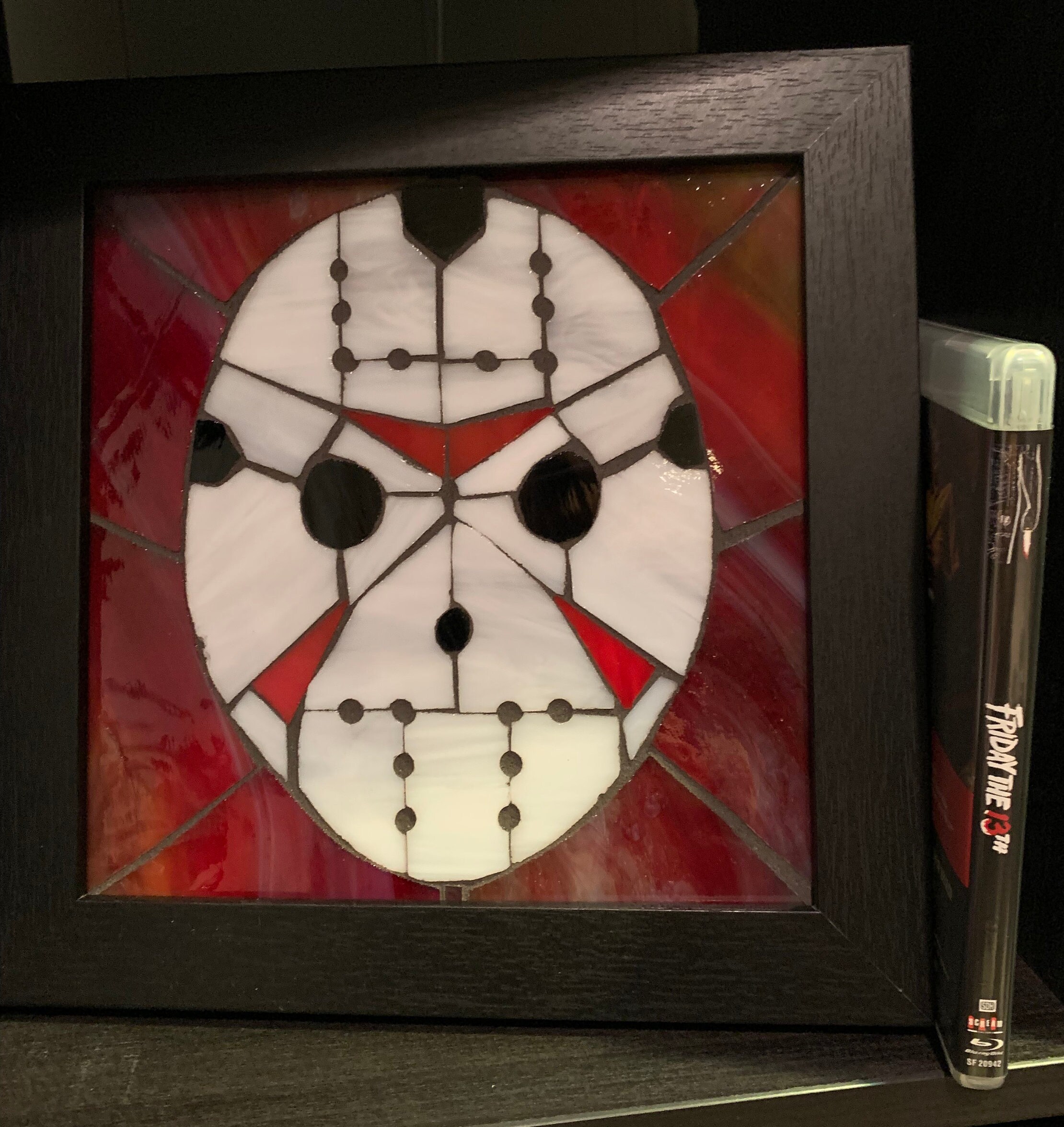 Friday the 13th Jason Voorhees Blood Variant Stained Glass Mosaic - Etsy