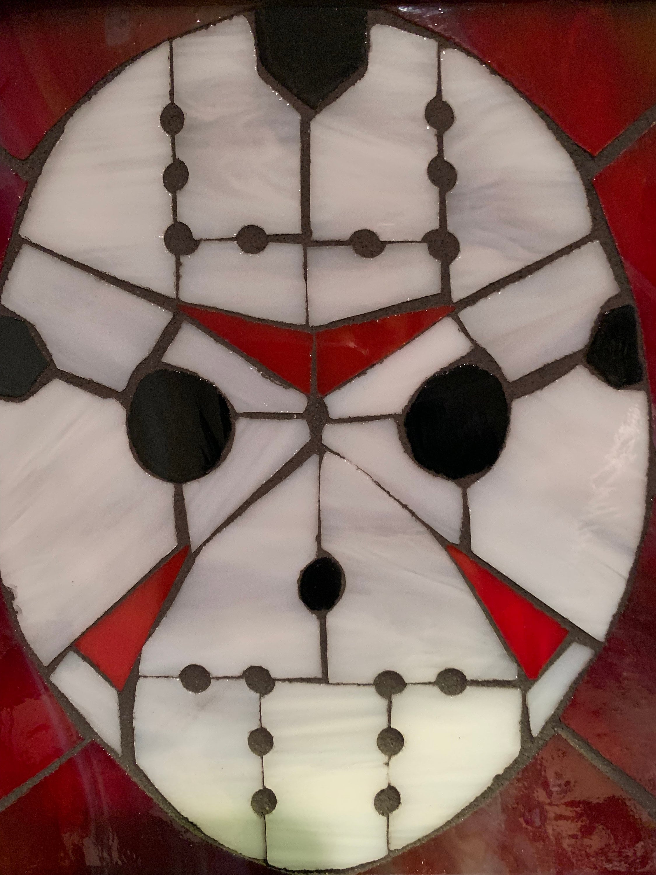 Friday the 13th Jason Voorhees Blood Variant Stained Glass Mosaic - Etsy