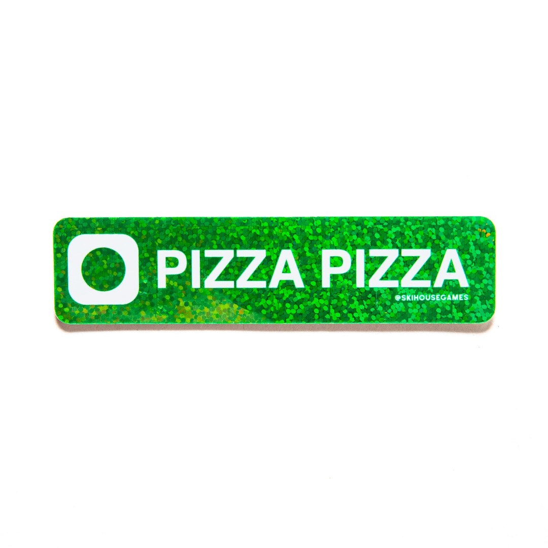 Pizza Pizza Glitter Sticker | Ski Helmet Sticker | Water Bottle Sticker ...