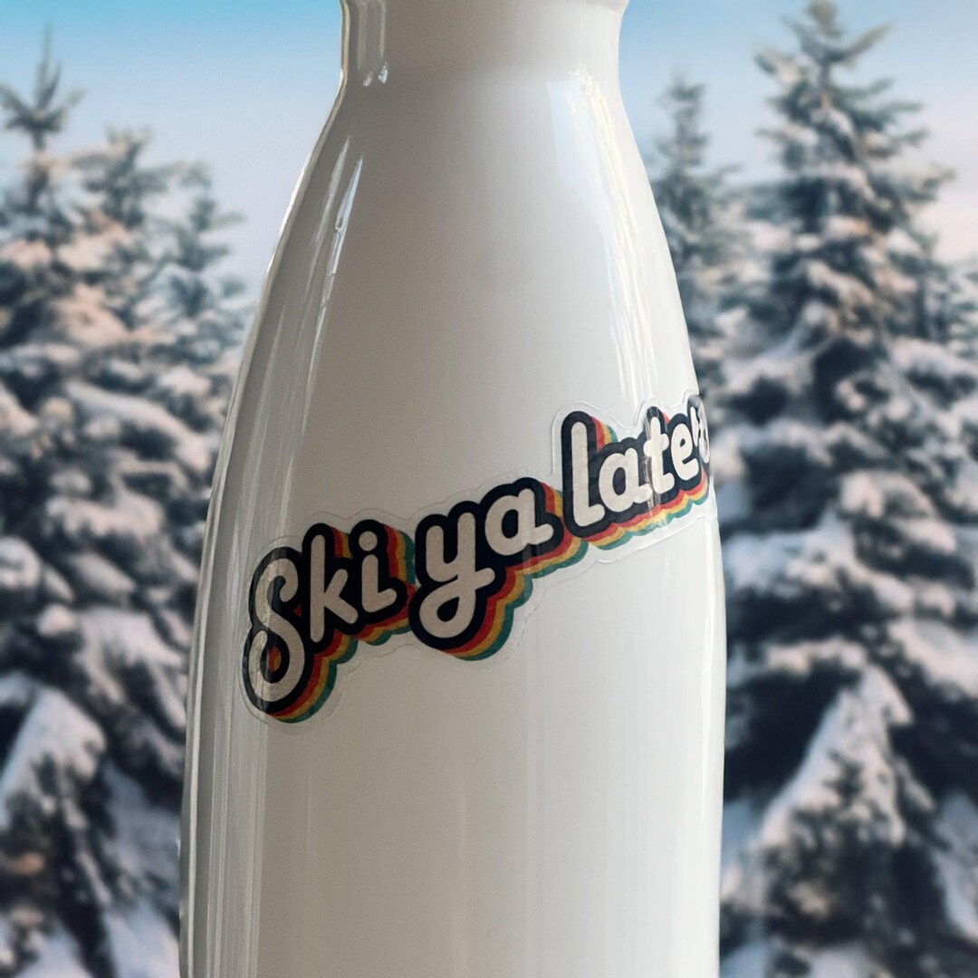 Ski Ya Later Sticker | Translucent | Retro Ski Sticker | Ski House ...