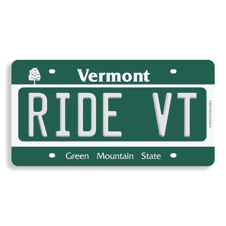 Ride VT - Vermont License Plate Sticker - Etsy