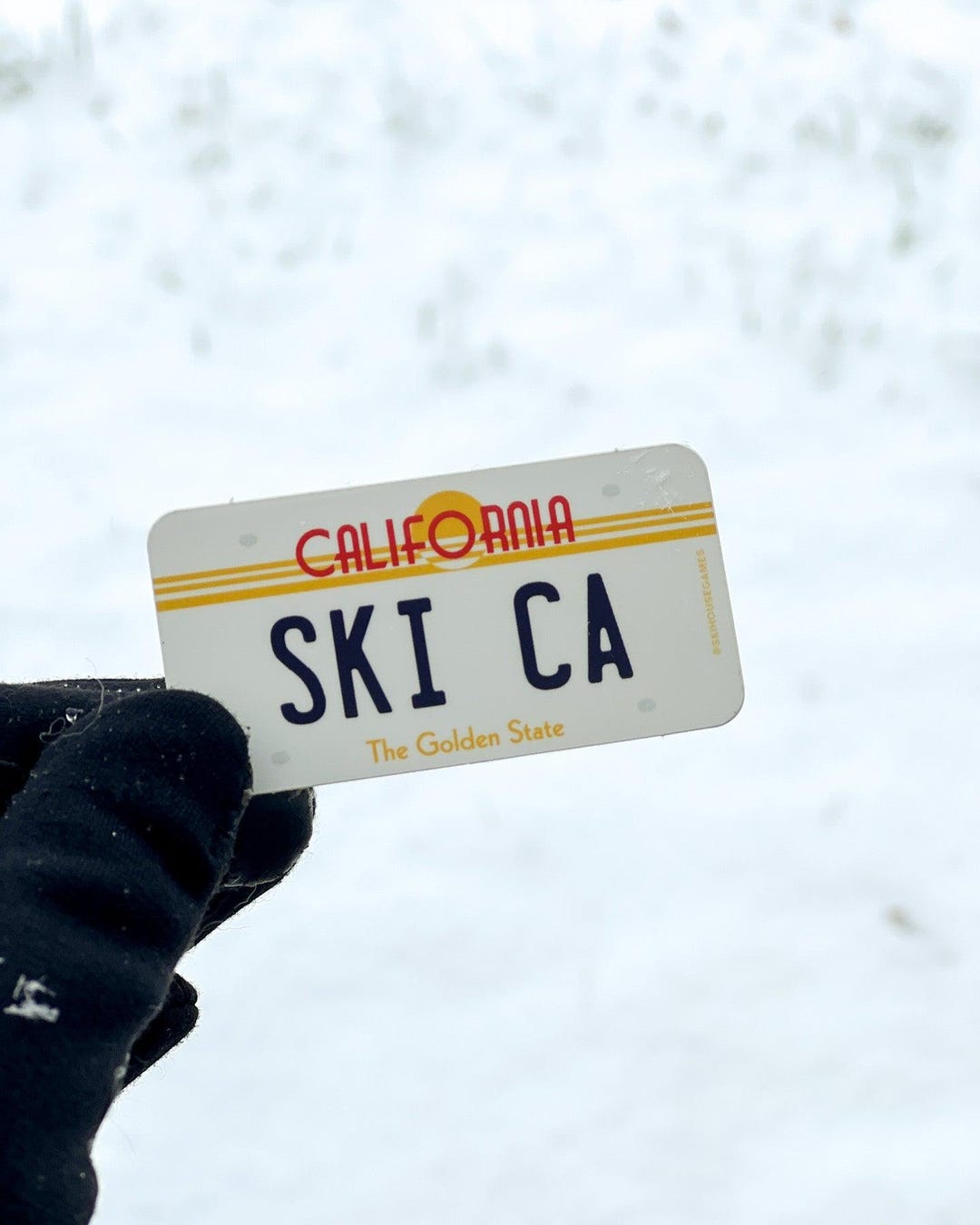 Ski California Sticker | CA License Plate Decal | Mammoth Tahoe Big ...
