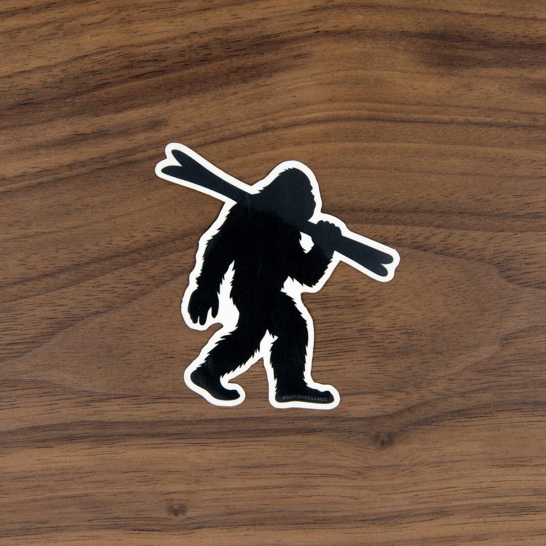 Abominable Shredman Ski Helmet Sticker | Yeti Sticker | Ski House Games ...