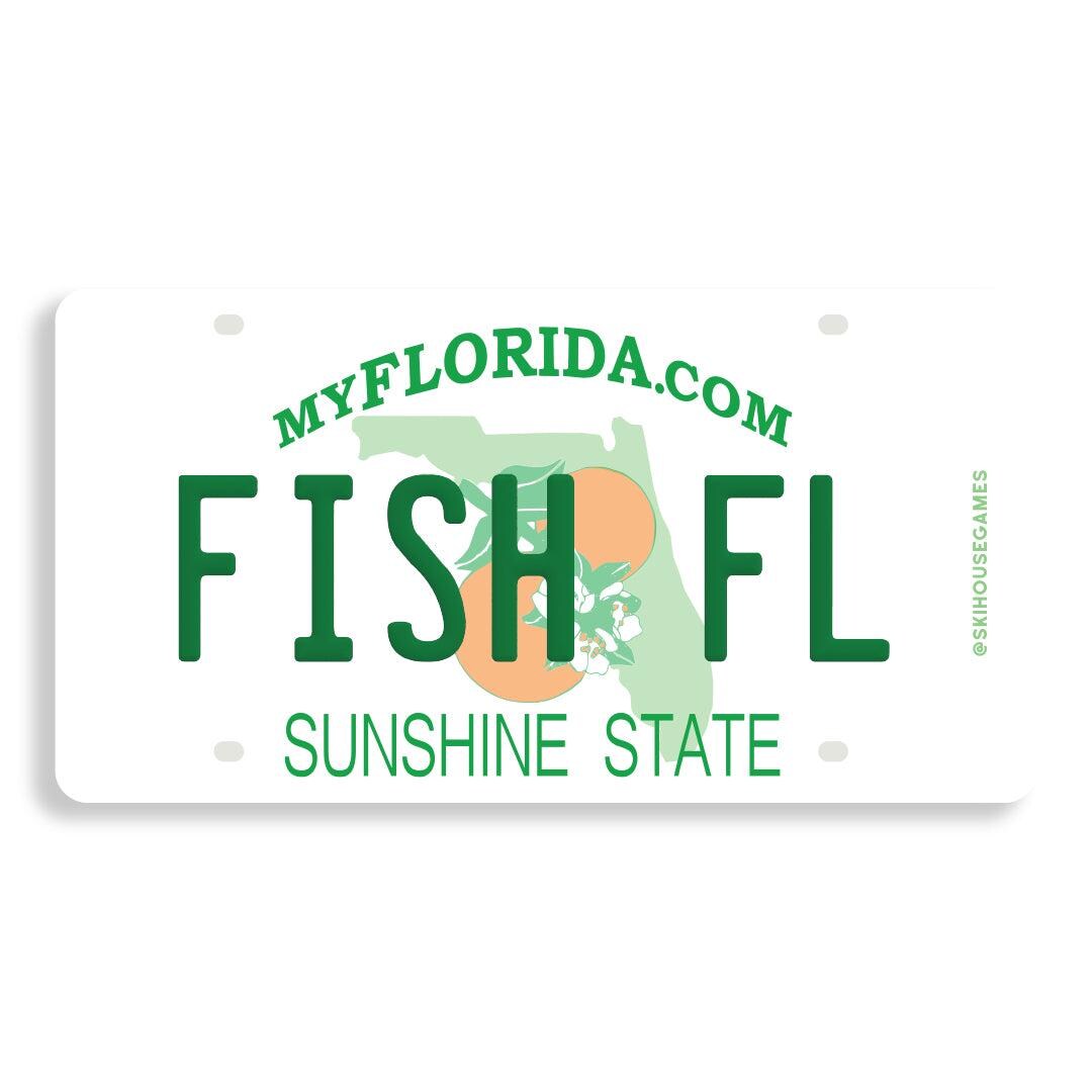 Fish FL - Florida Fish License Plate Sticker - Etsy