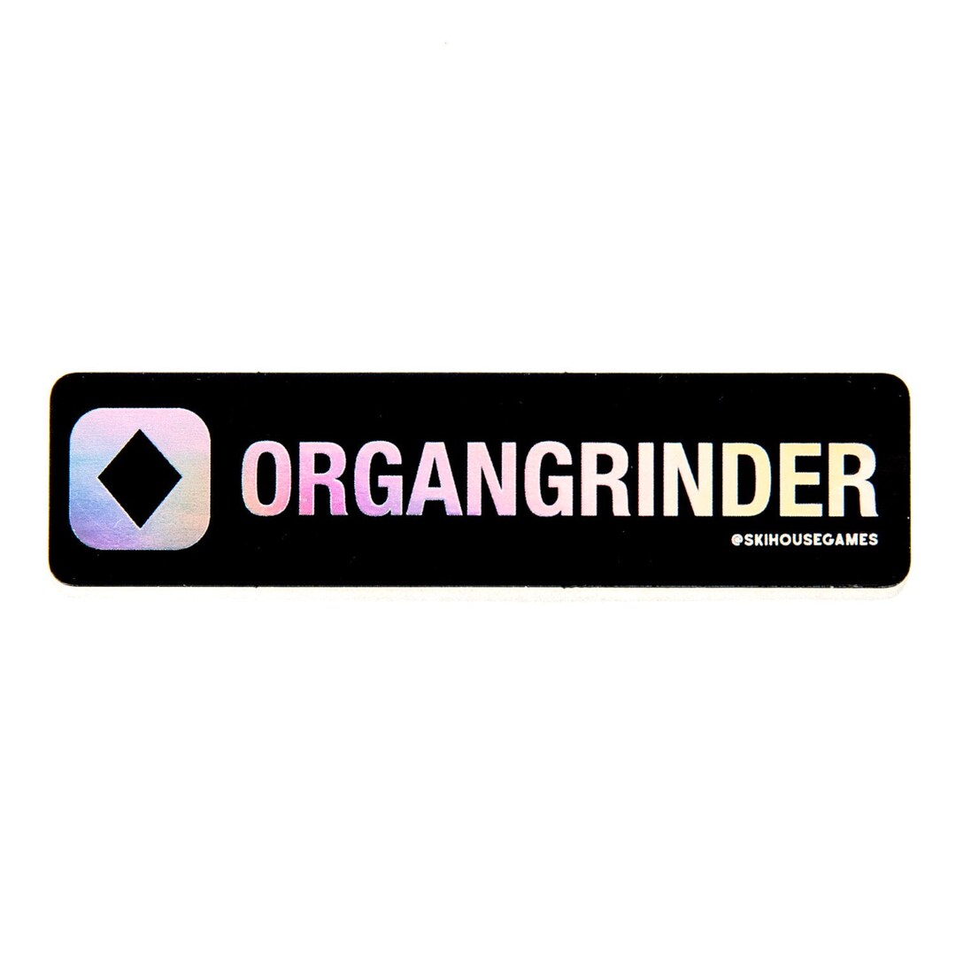 Organgrinder Holographic Sticker - Etsy