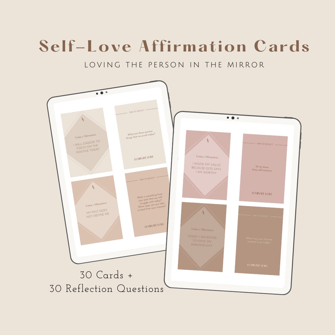 Self-love Affirmation Cards - Etsy