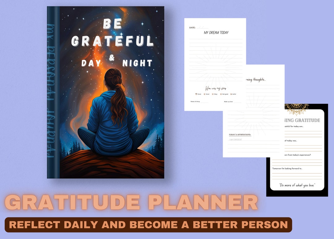 Gratitude: A Day and Night Reflection Journal Dream Journal - Etsy