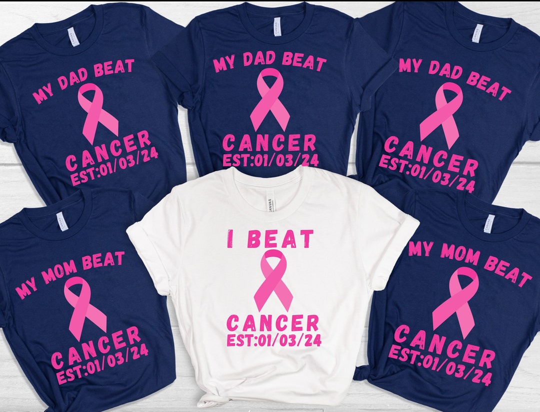 I Beat Cancer Family Matching Shirt, Personalized Group Tshirt for ...