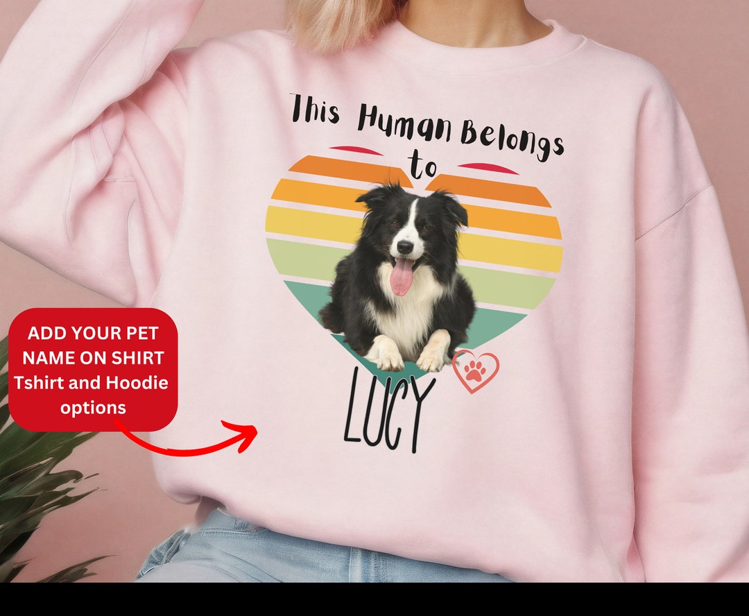 Personalized Border Collie Shirt for Dog Mom Dog Dad to Custom Pet ...