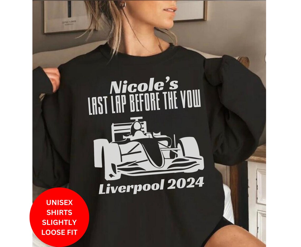 Personalized Formula 1 Themed Bachelorette Party Shirts F1 Themed Hen ...