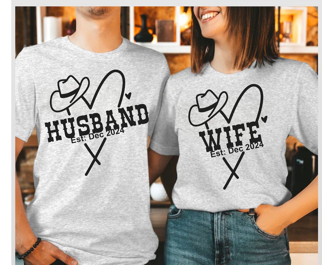 Western Themed Couple Matching Shirt, Country Couple Tshirt for Men ...