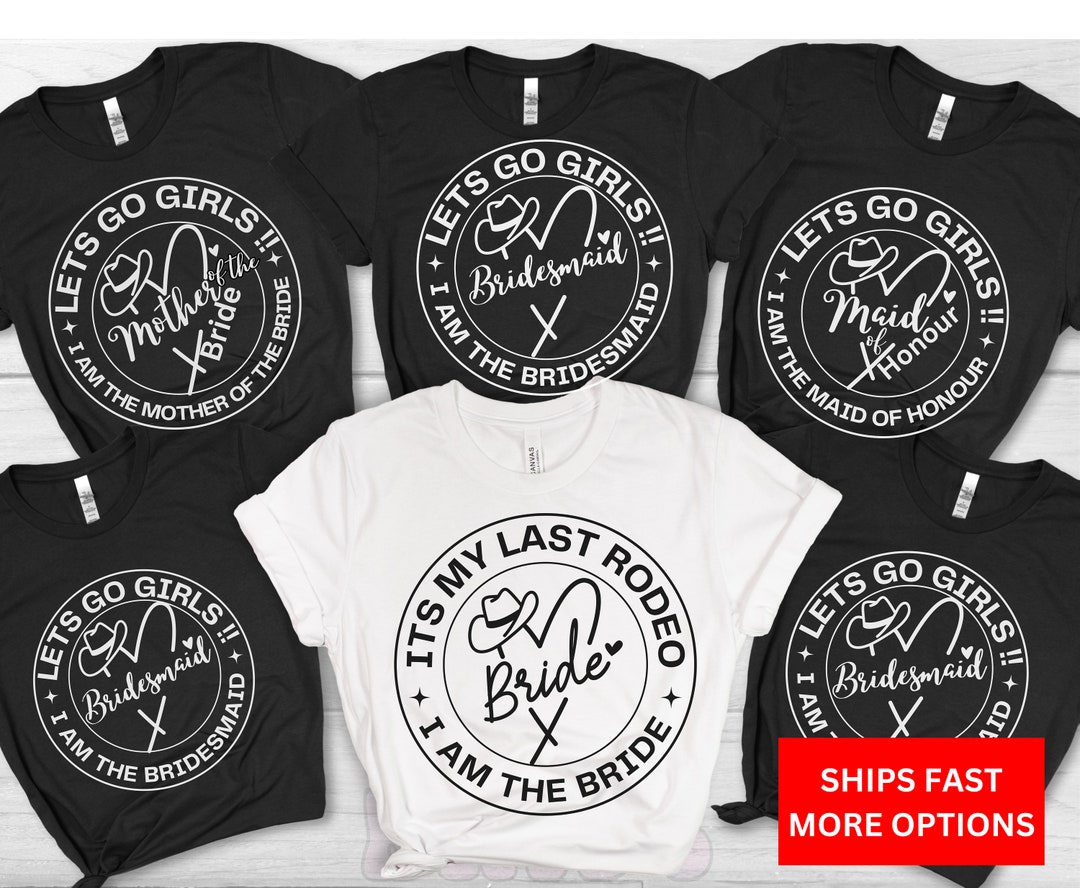 Western Themed Hen Party T Shirts, Team Bride Rodeo T Shirt, Hen Party ...