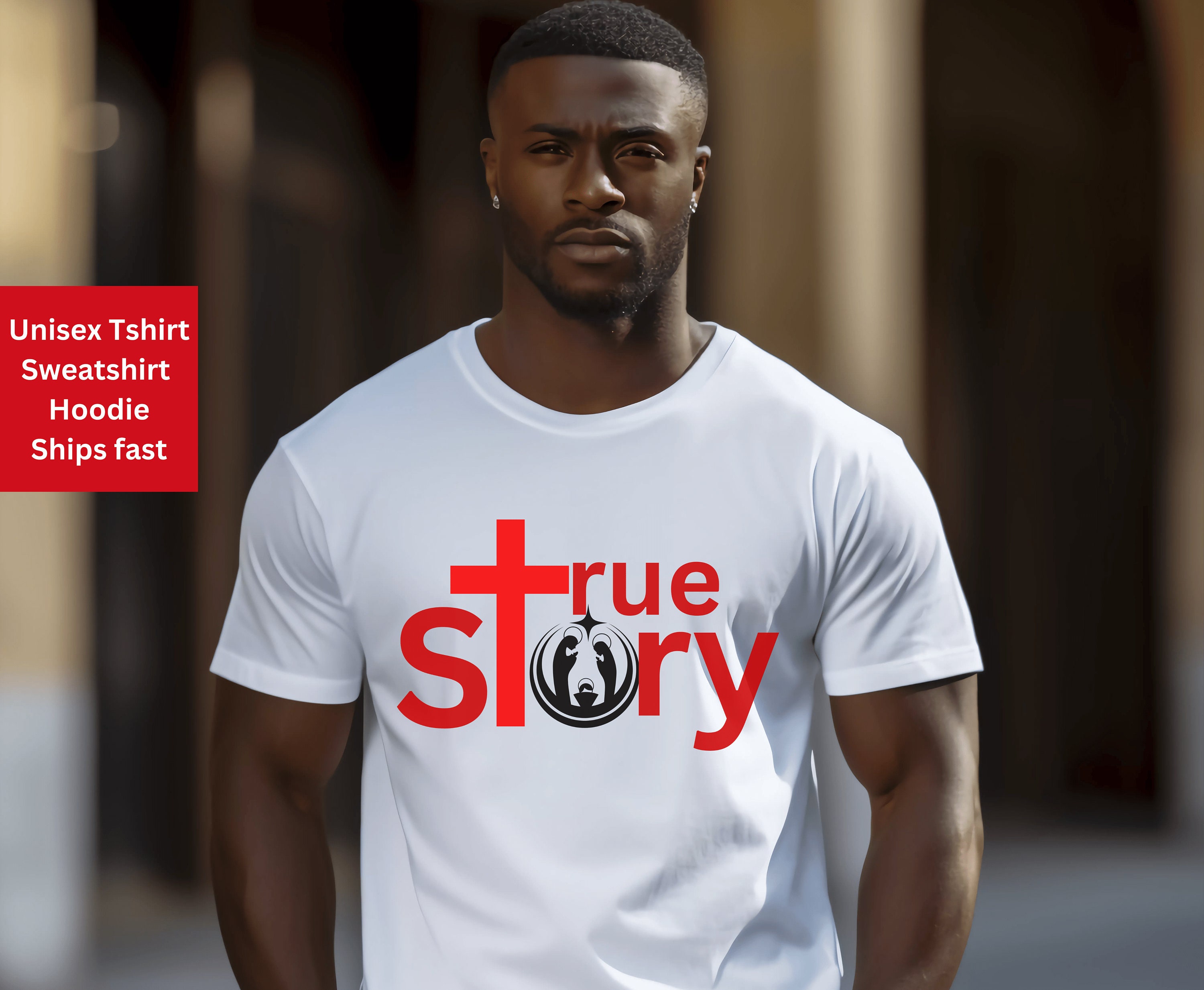 True Story Christian Christmas Jumper Birth of Jesus Mug Sweatshirt ...