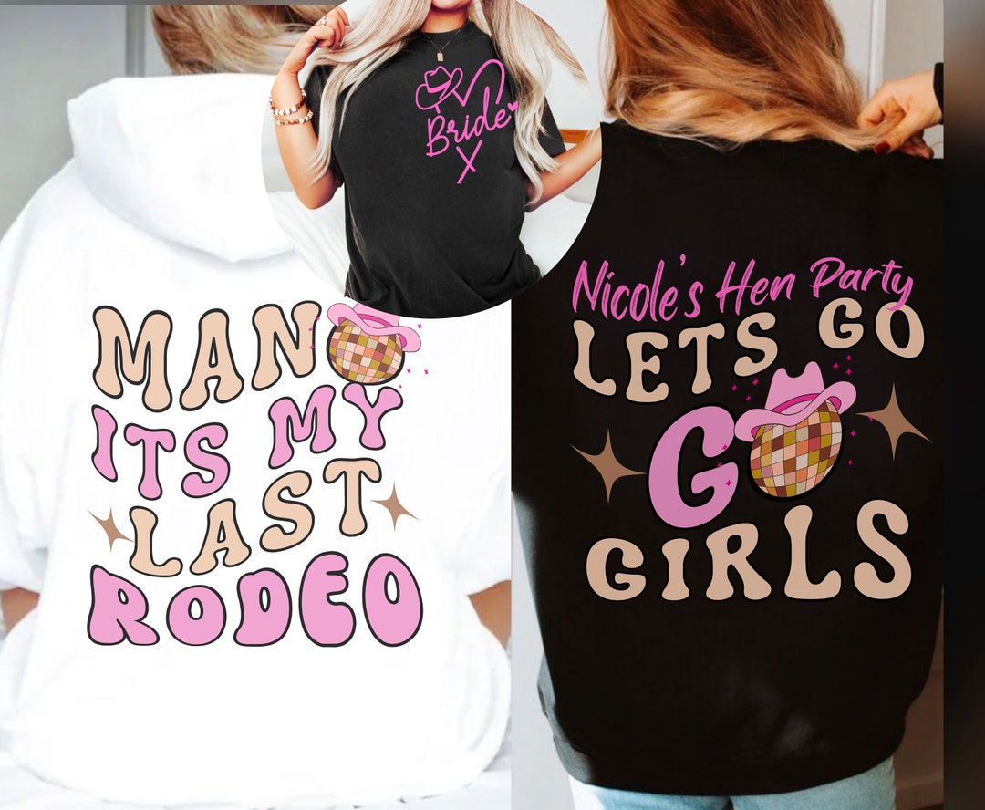 Western Themed Hen Party T Shirts, Team Bride Rodeo T Shirt, Hen Party ...