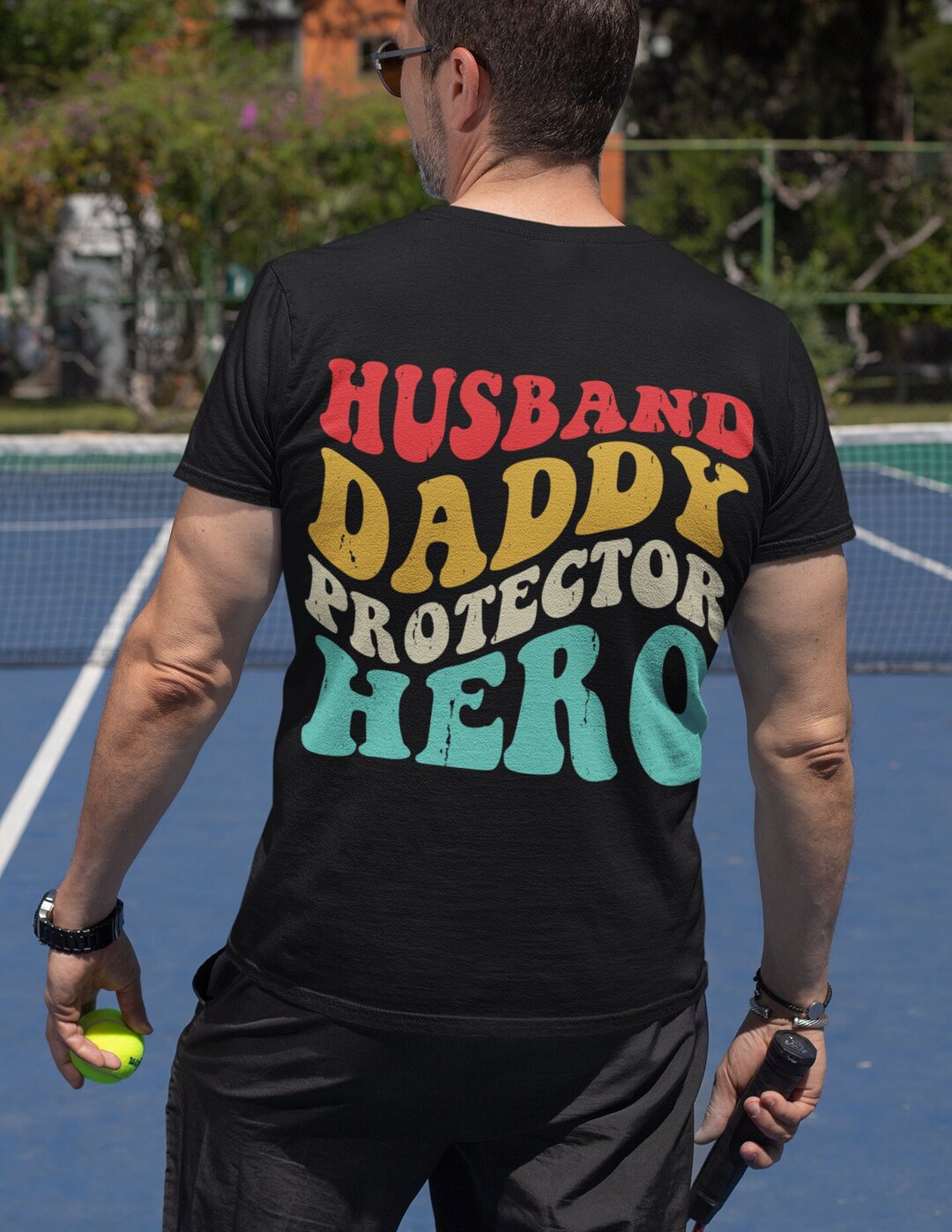 Retro Gift for Dad and Husband VSCO Back Print Shirt Husband Daddy ...