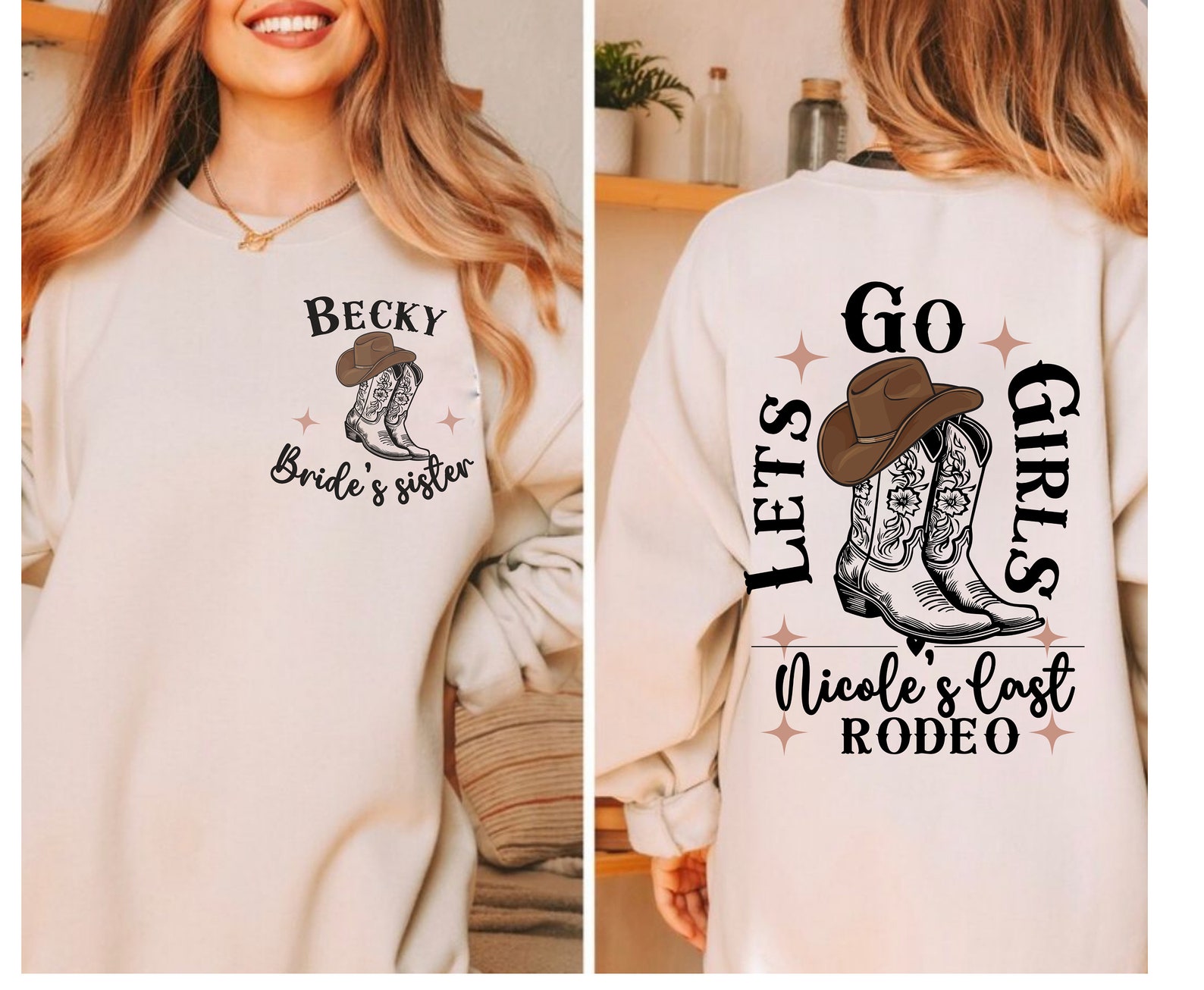 Western Themed Hen Party T Shirts, Team Bride Rodeo T Shirt, Cowgirl ...