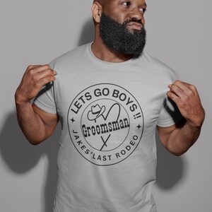 Western Themed Stag Party T Shirts, Team Groom Last Rodeo T Shirt, Stag ...