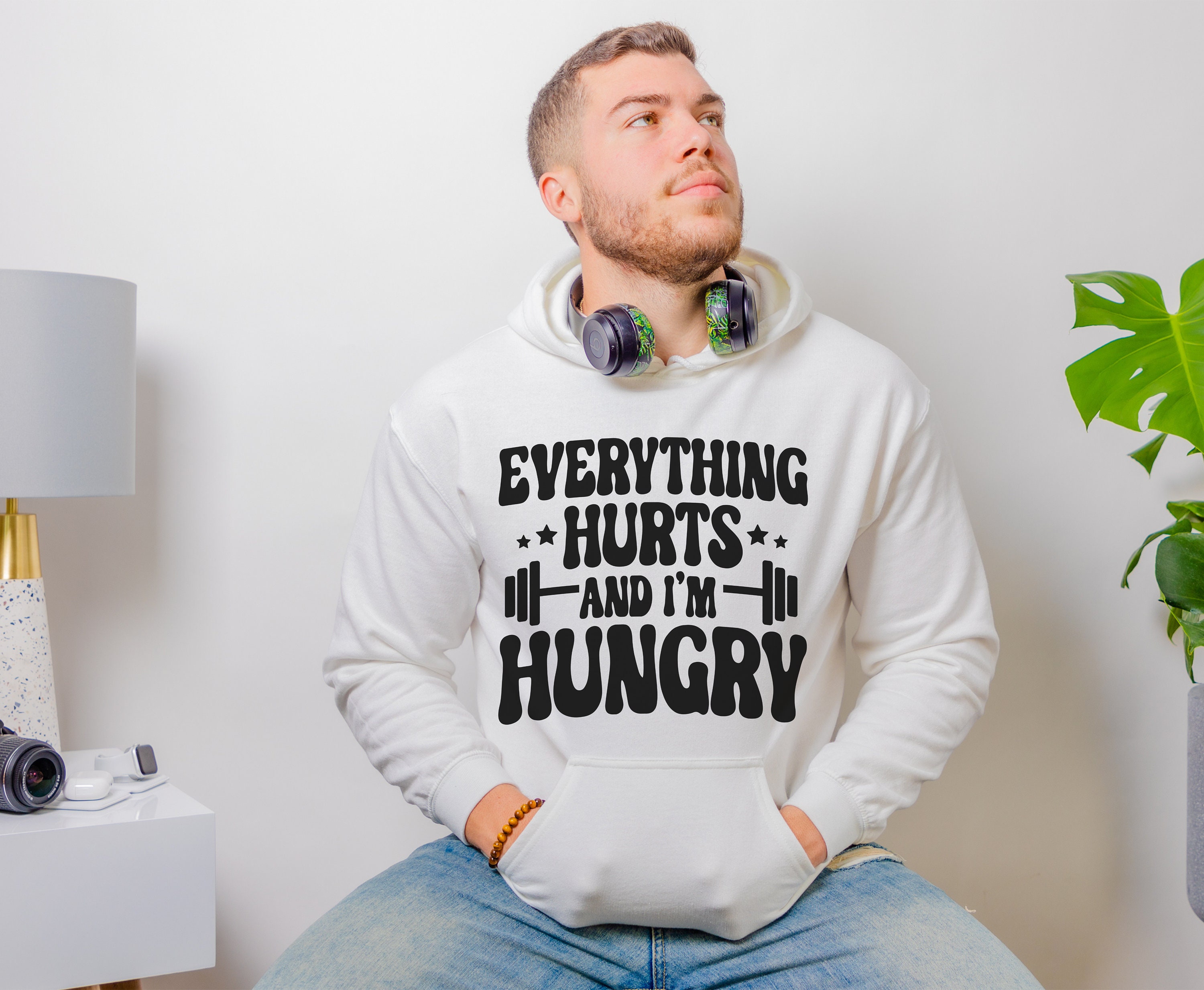 Funny Workout T-shirt, Everything Hurts and I'm Hungry Shirt, Gift for ...