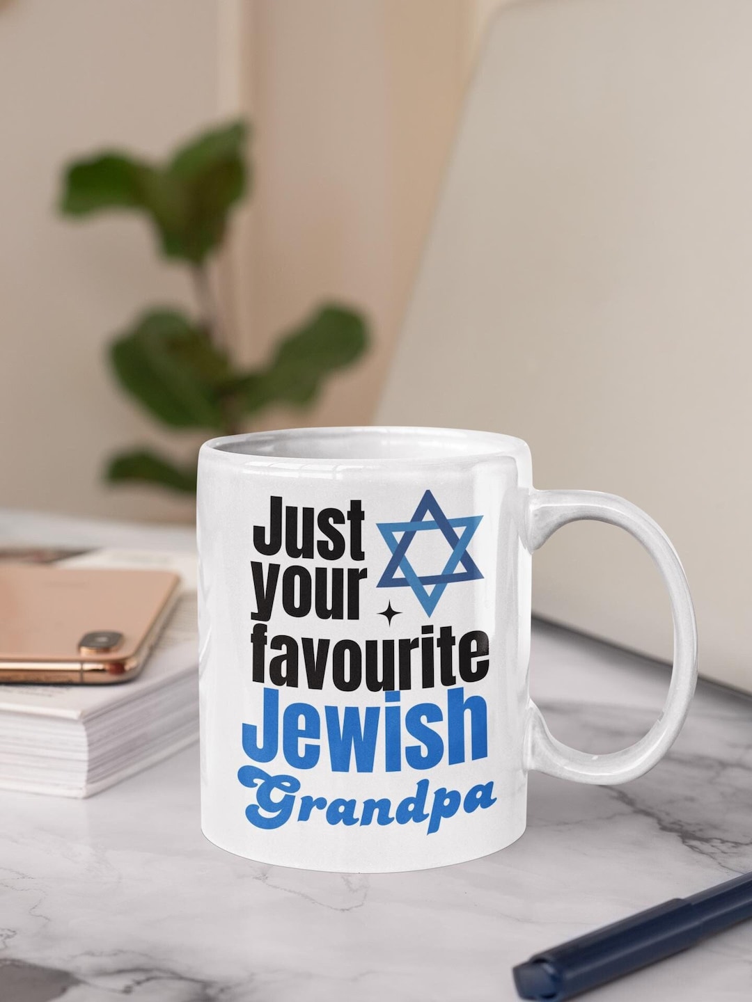 Just Your Favourite Jewish Grandpa Hanukkah Gift for Pops Gifts for Jew ...