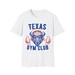 Texas Gym Club Cowboy T Shirt, Country Themed Workout Shirt for Men ...