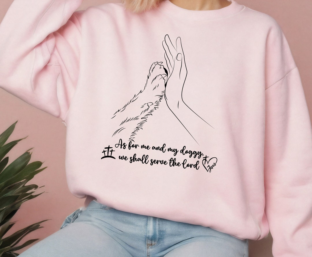 Trendy Human Hand and Paw High Five Shirt, Christian Dog Mom Dog Dad ...