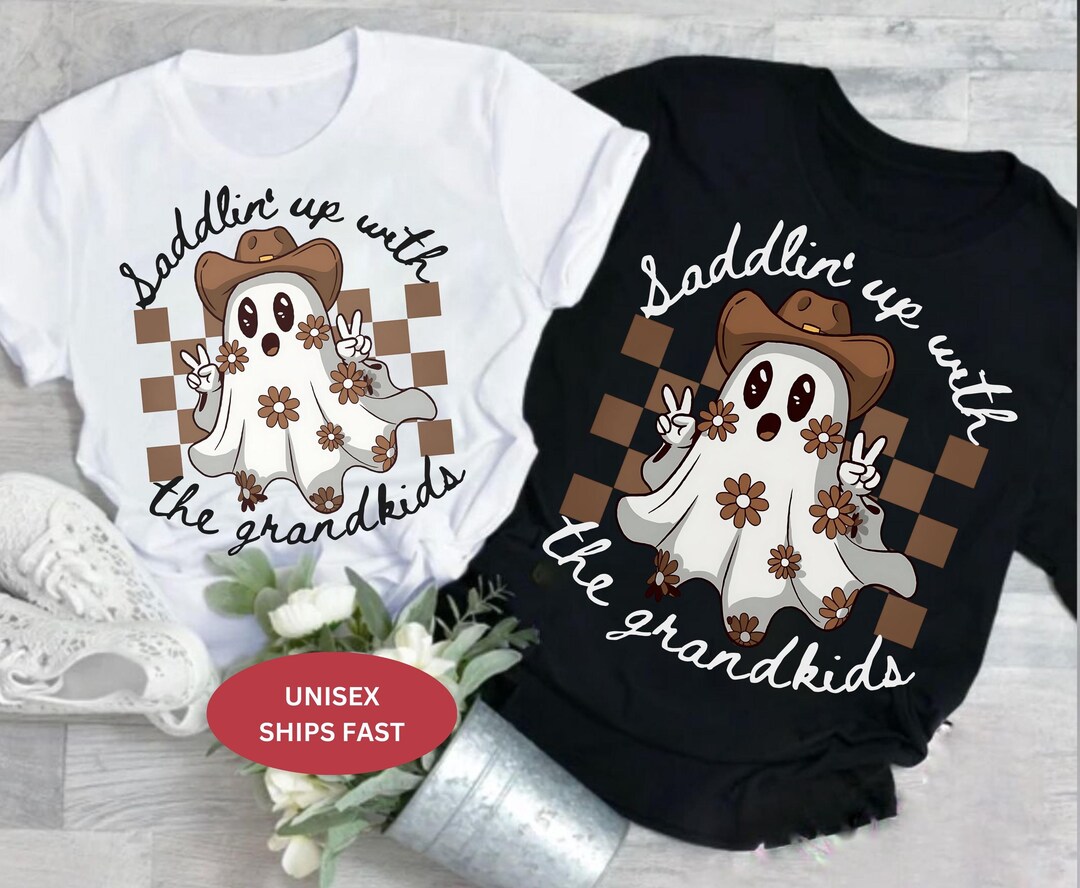 Cute Cowboy Grandpa Grandpa Matching Halloween Shirts, Saddlin' up With ...