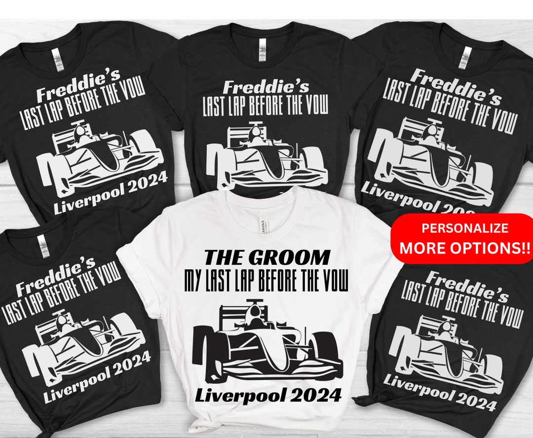 Personalized Formula 1 Themed Bachelor Party Shirts, F1 Themed Stag ...