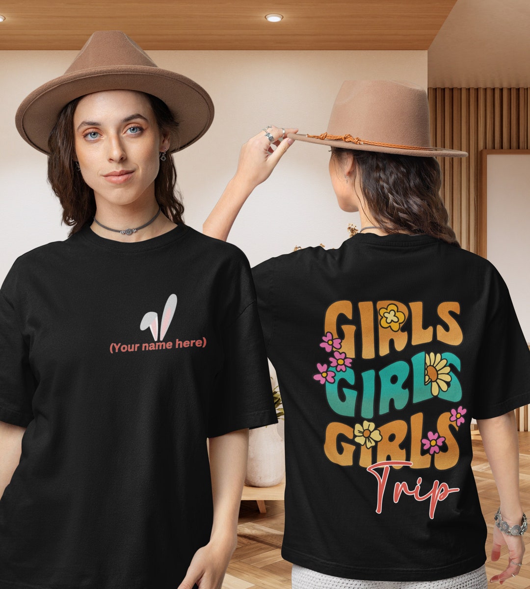 Personalized Girls Trip Matching Shirt Tshirt Hoodie for Women Weekend ...