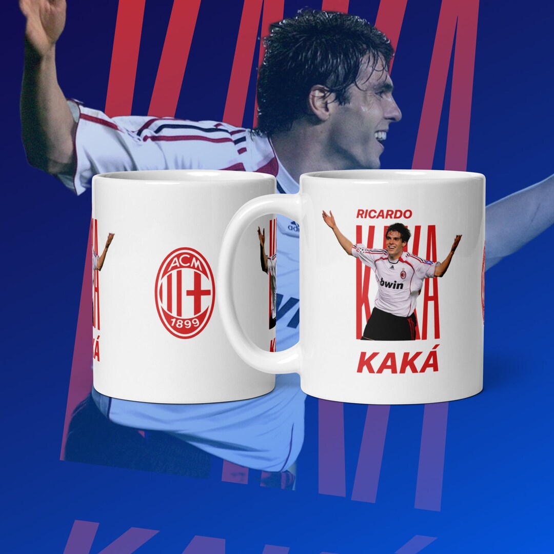 Ricardo Kaká White Mug Kaka Milan AC Milan Mug Series A Brazil Mug ...