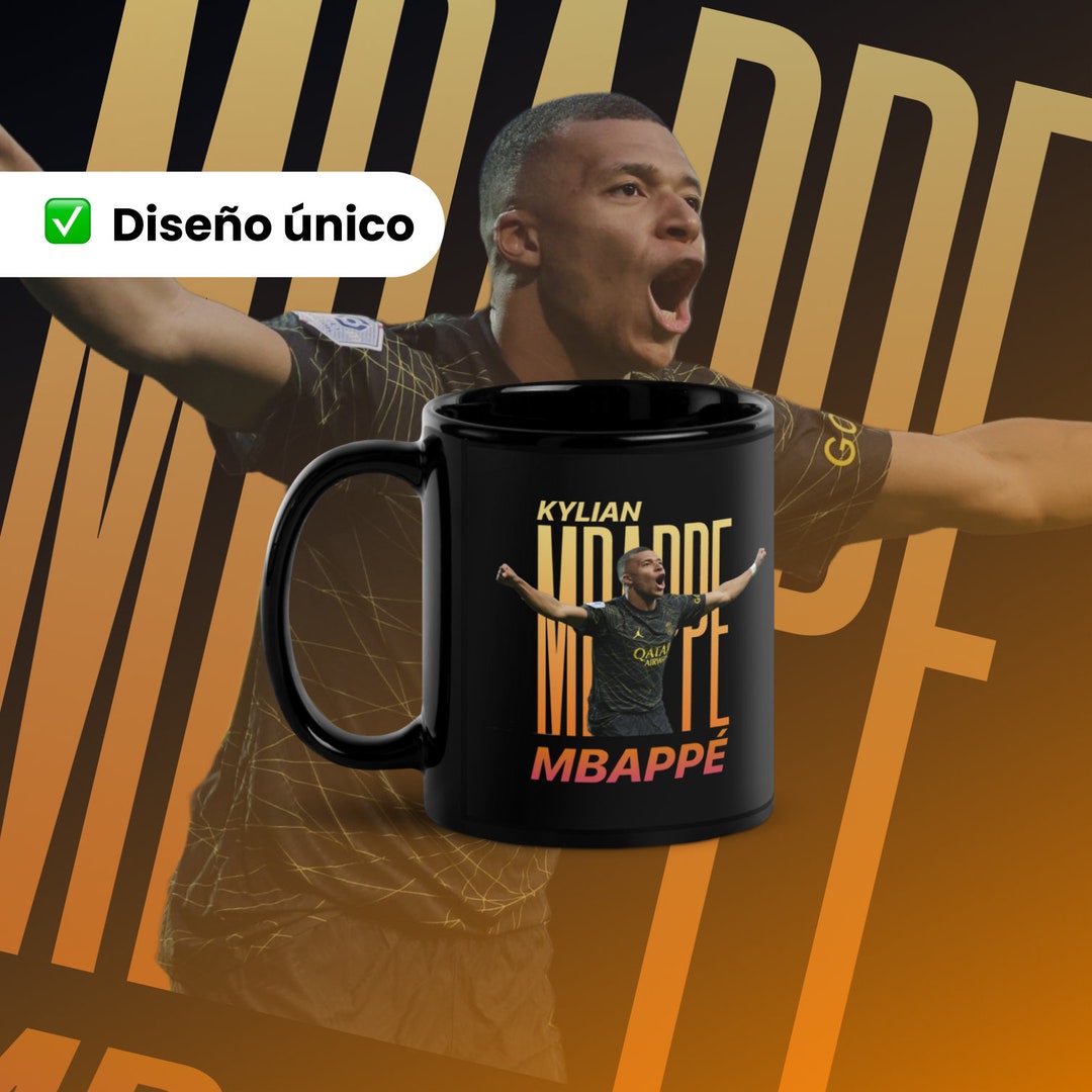 Kylian Mbappé Black Mug PSG Football Design Mbappé Mug Mug Mbappé ...