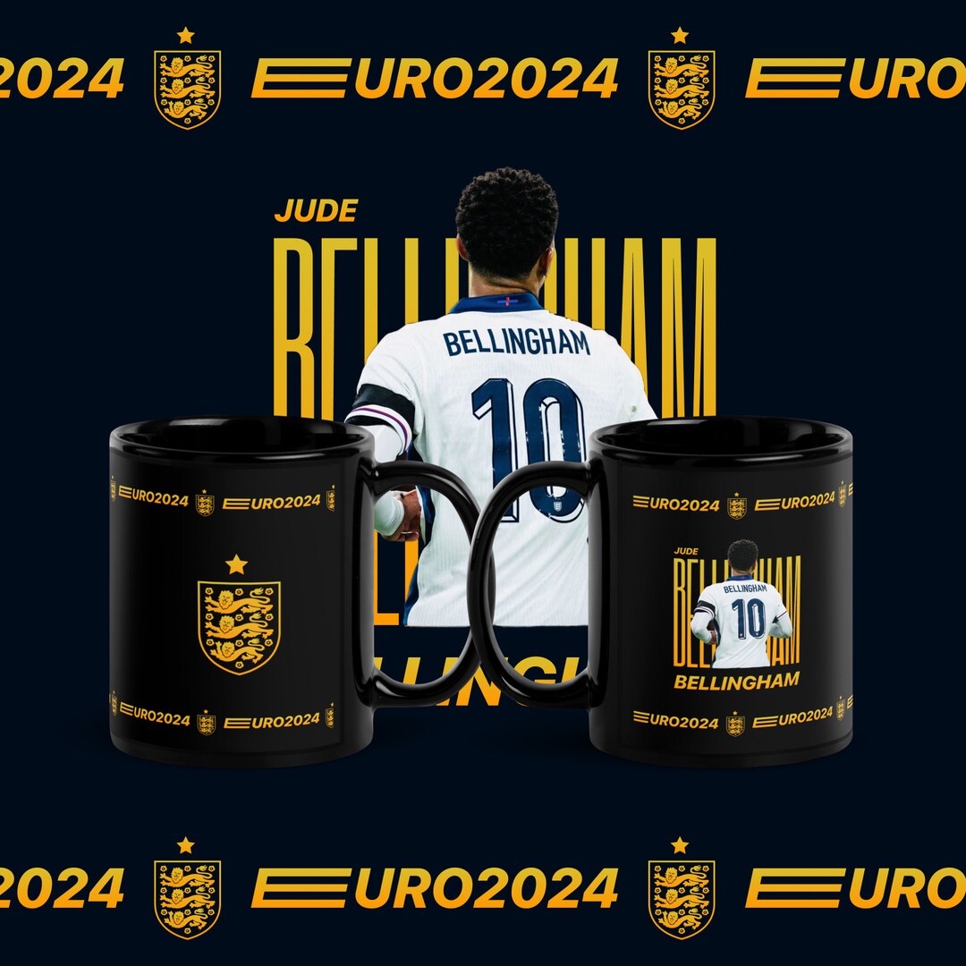 Jude Bellingham Black Mug England Mug England Bellingham Euro 2024 Jude ...