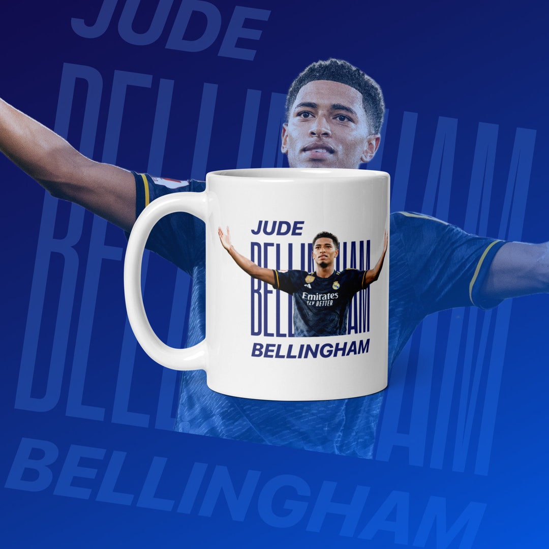 Jude Bellingham White Mug Bellingham Real Madrid Mug Vinicius Soccer ...
