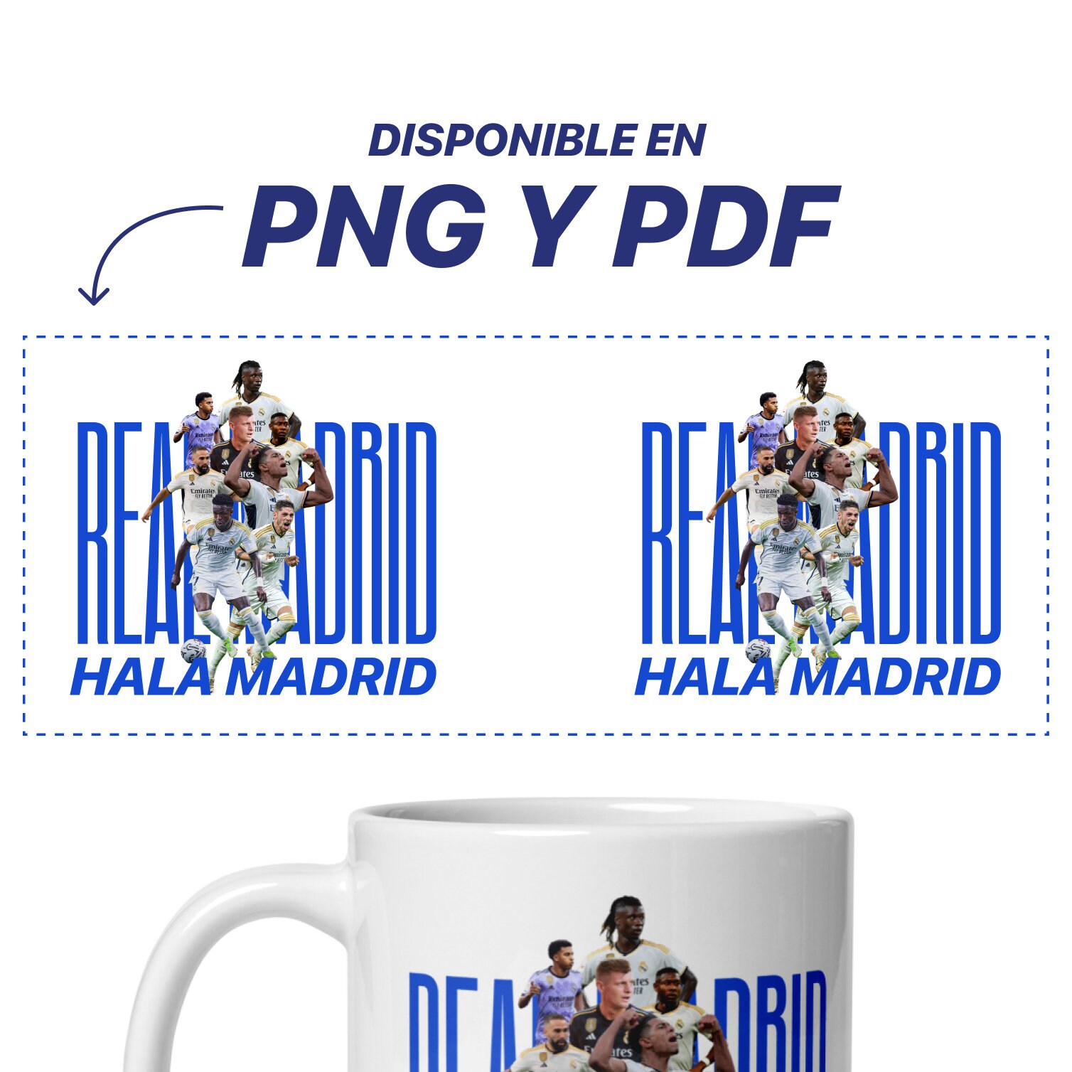 Wrapping Design for 11 Ounce Real Madrid Mugs Real Madrid Digital ...