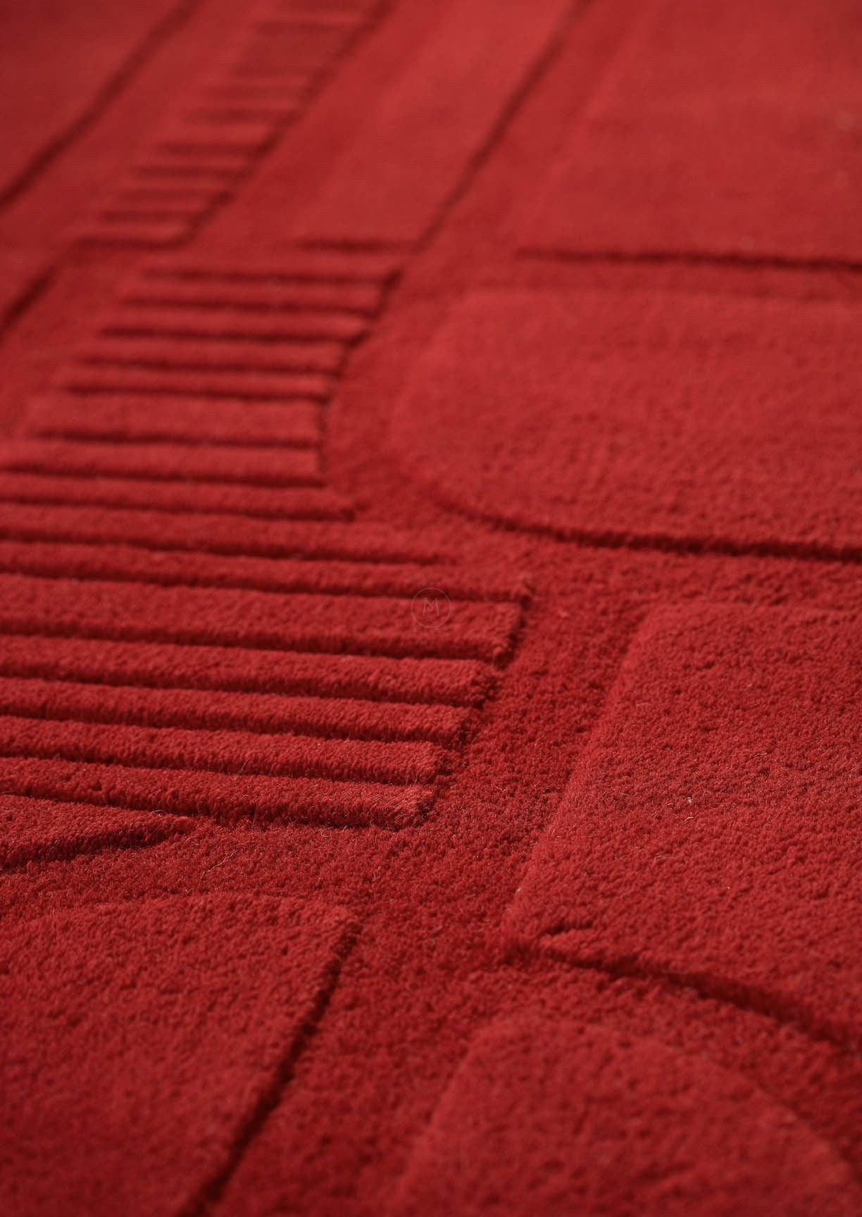 Handmade Maroon Blue Tufted Area Rug Woolen Carpet for Living Room ...